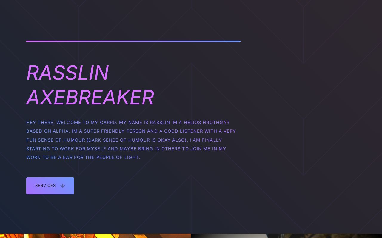 Rasslin Axebreaker Carrd